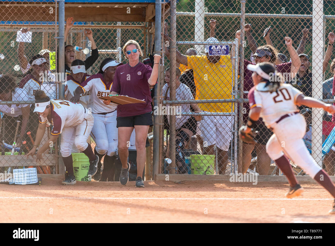 Ormond Beach, FL, USA. 11th May, 2019. BCU head coach Laura Watten ...