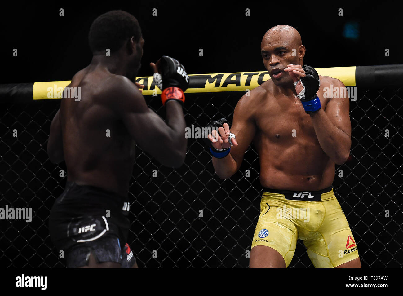 UFC 237: NAMAJUNAS vs. ANDRADE - Fighters Jared Cannonier (red glove ...