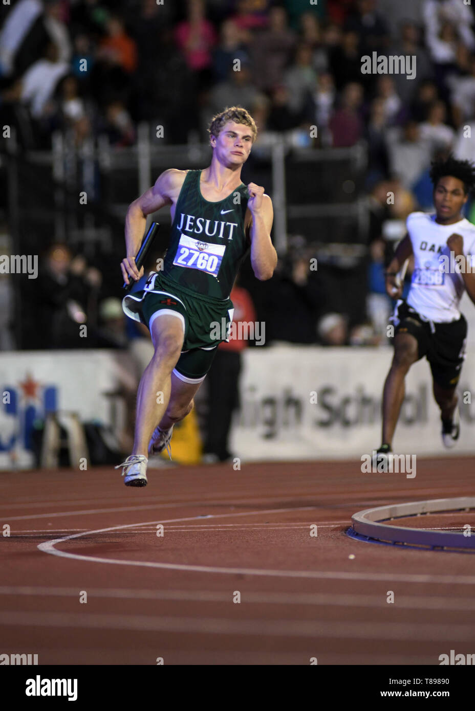Austin, United States. 11th May, 2019. Matthew Boling runs the anchor ...