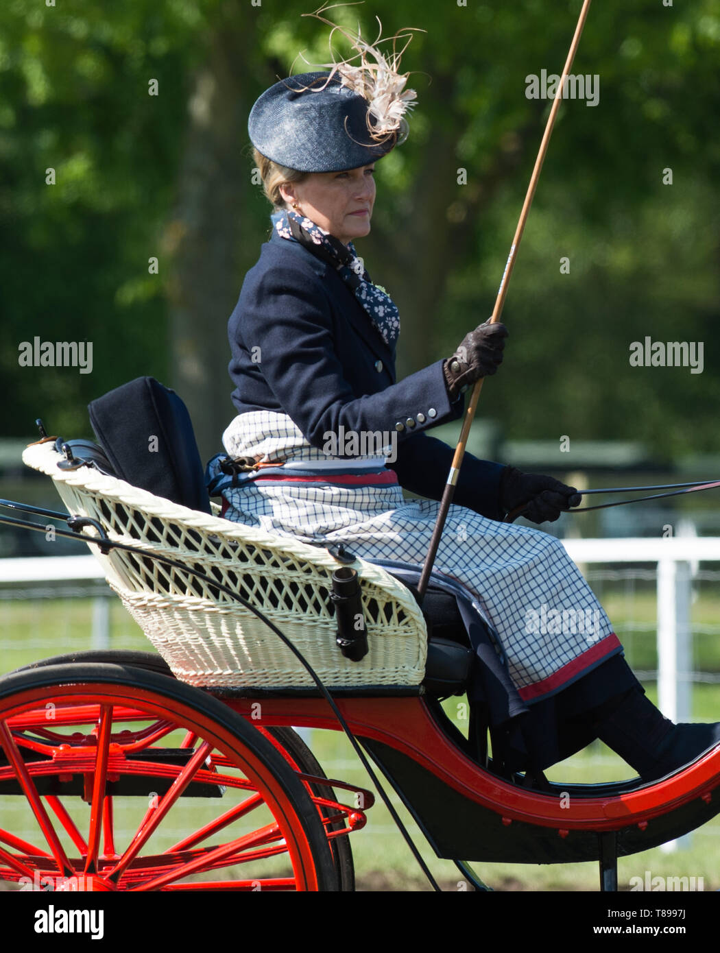 Windsor, UK. 12th May, 2019. Sophie Wessex carriage driving at Royal ...