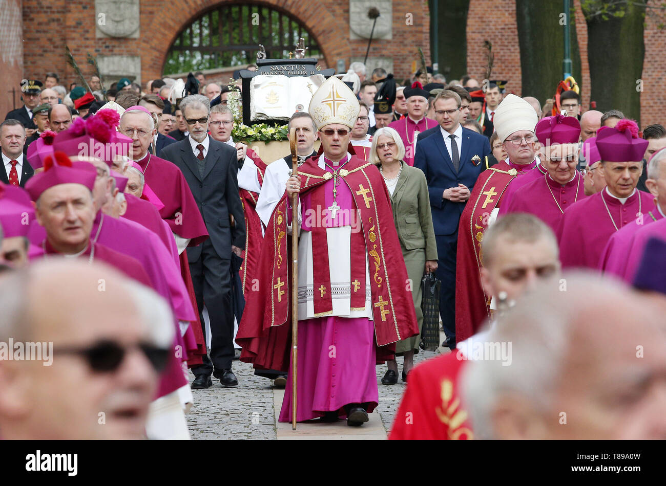 Krakow, Poland. 11th May, 2019. Polish primate Wojciech Polak and ...