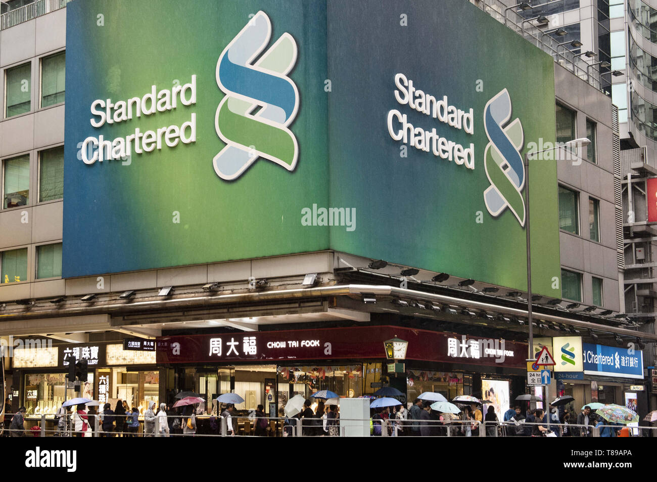 Hong Kong, China. 8th May, 2019. A British multinational banking and ...