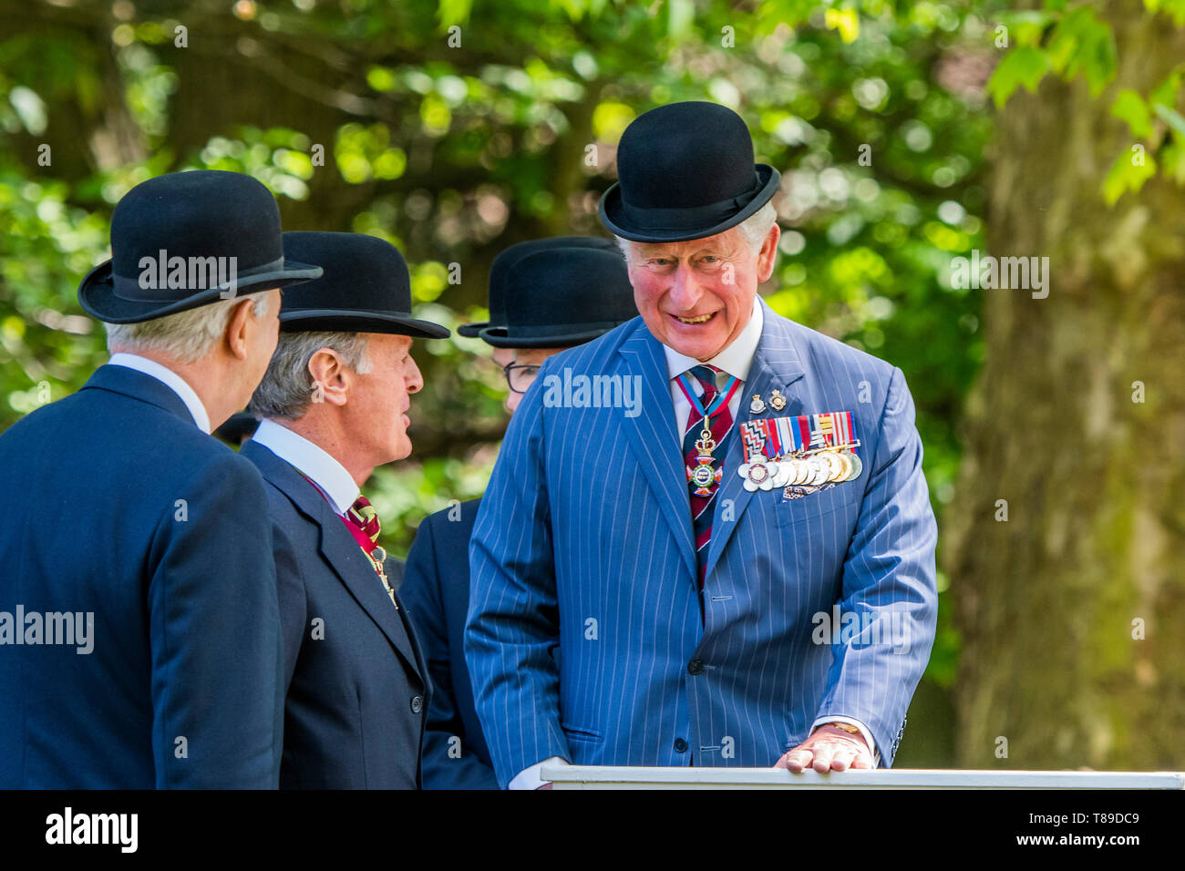 London, UK. 12th May, 2019. After the parade, Prince Charles attends a ...