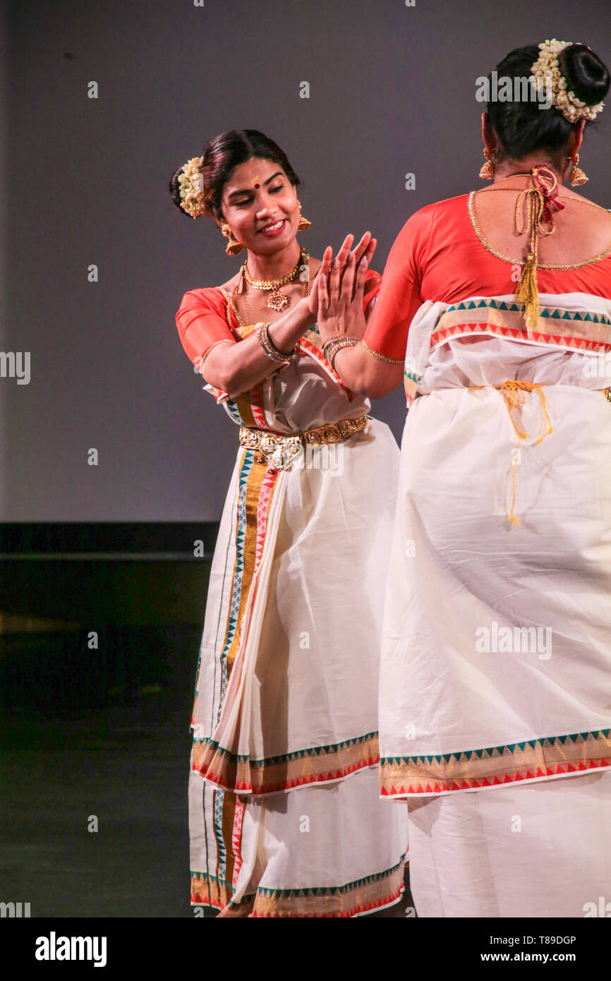 London, UK. 12th May, 2019. Bhagya Lakshmi’s Academy of Dance at the V ...