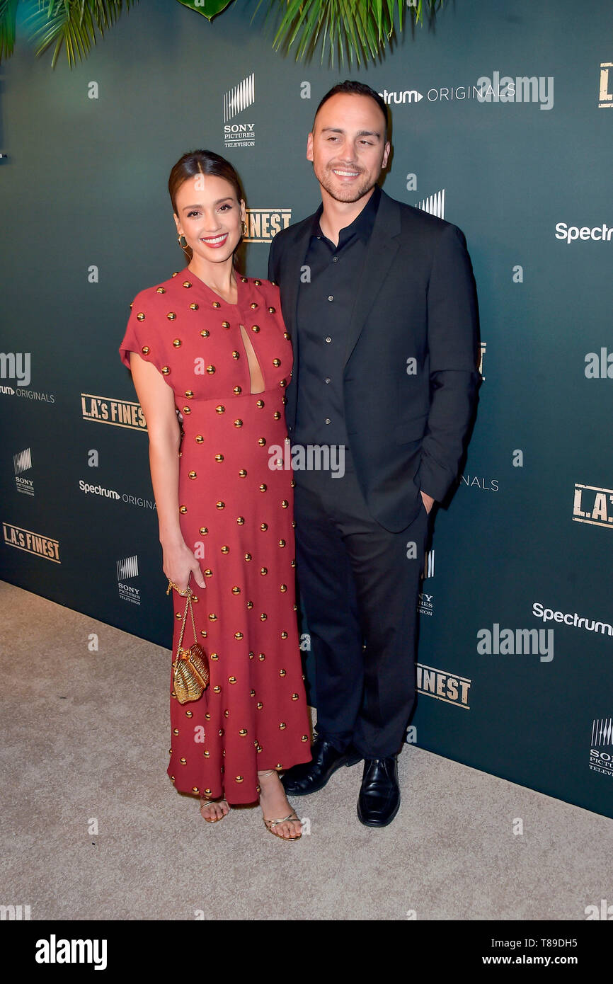 Los Angeles, USA. 10th May, 2019. Jessica Alba with brother Joshua Alba ...
