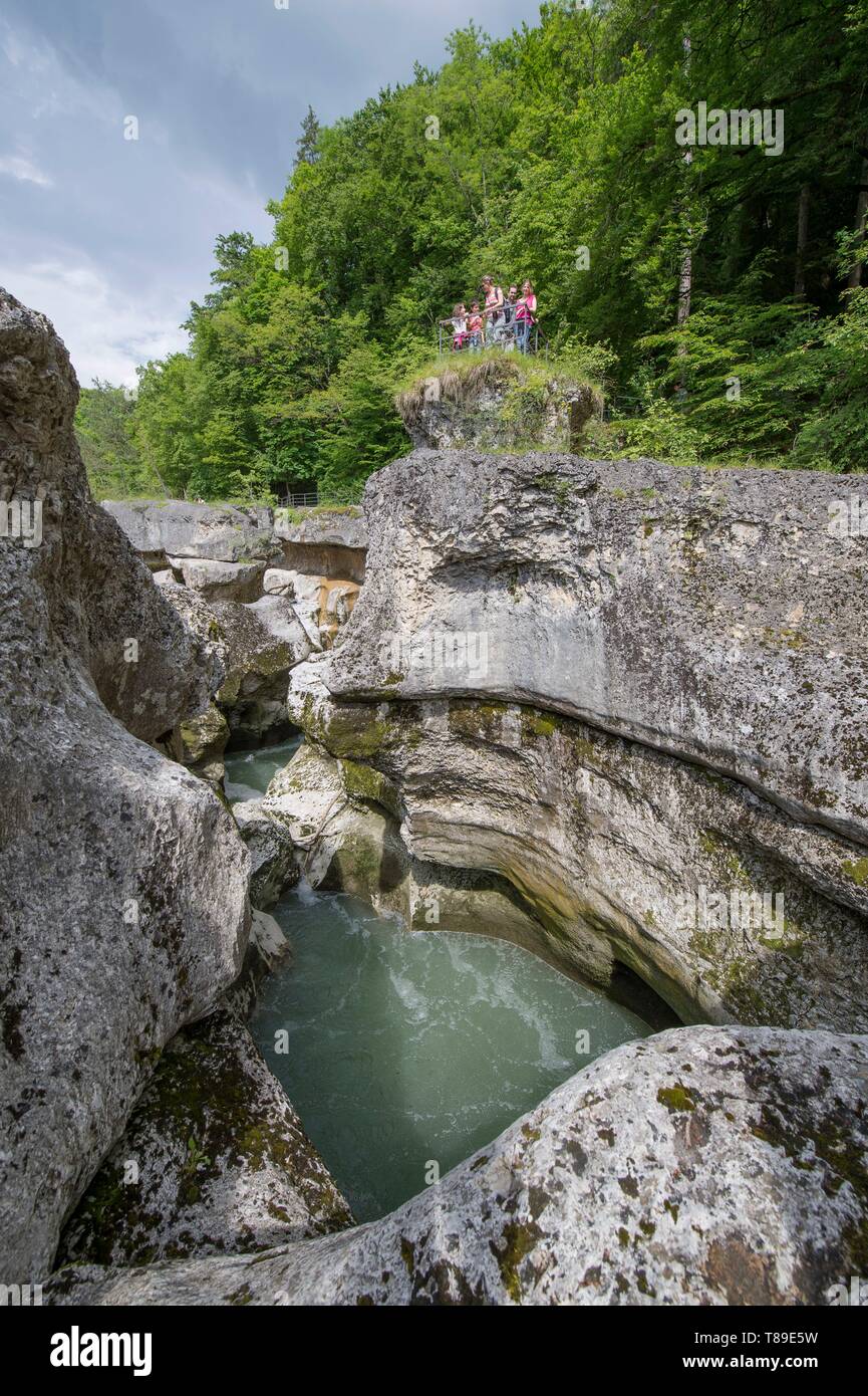 France, Haute Savoie, near Annecy the natural curiosity of the Gorges ...