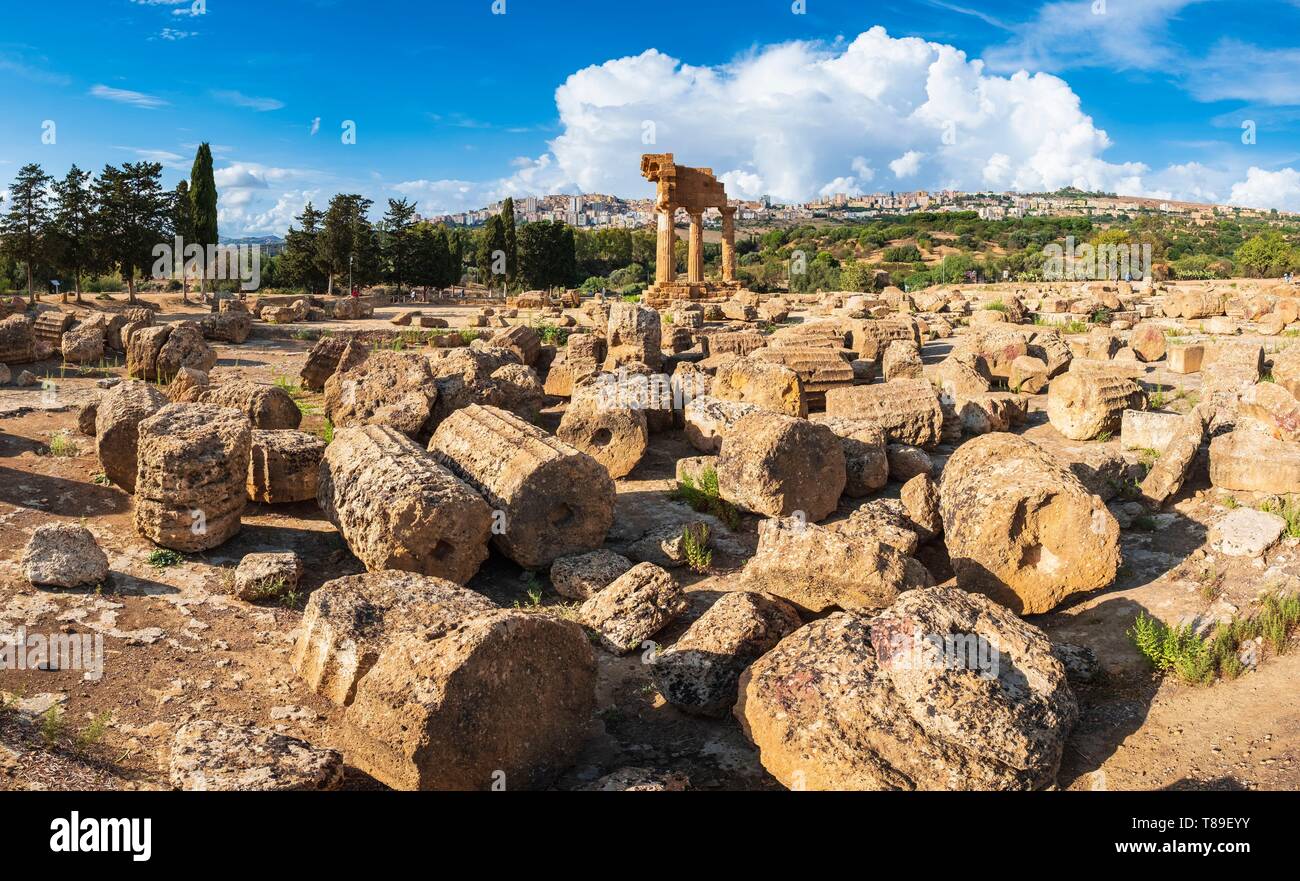 Italy, Sicily, Agrigento, Valley of the Temples, UNESCO World Heritage ...