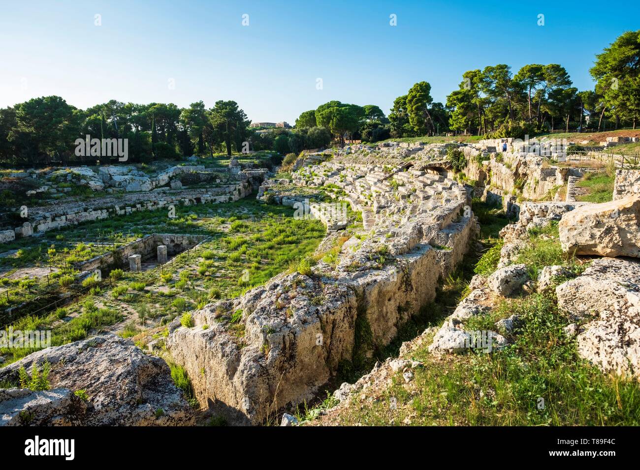 Italy, Sicily, Syracuse, archaeological park of Neapolis, Roman ...