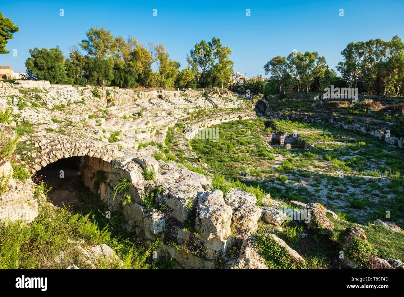Italy, Sicily, Syracuse, archaeological park of Neapolis, Roman ...