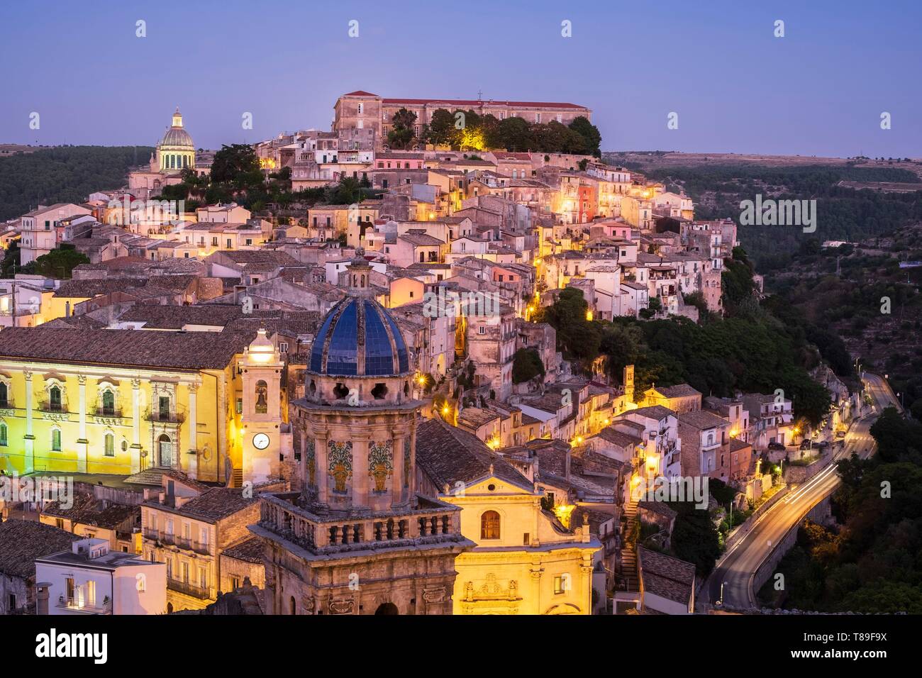 Italy, Sicily, Ragusa, Ragusa Ibla (Lower town), UNESCO World Heritage ...