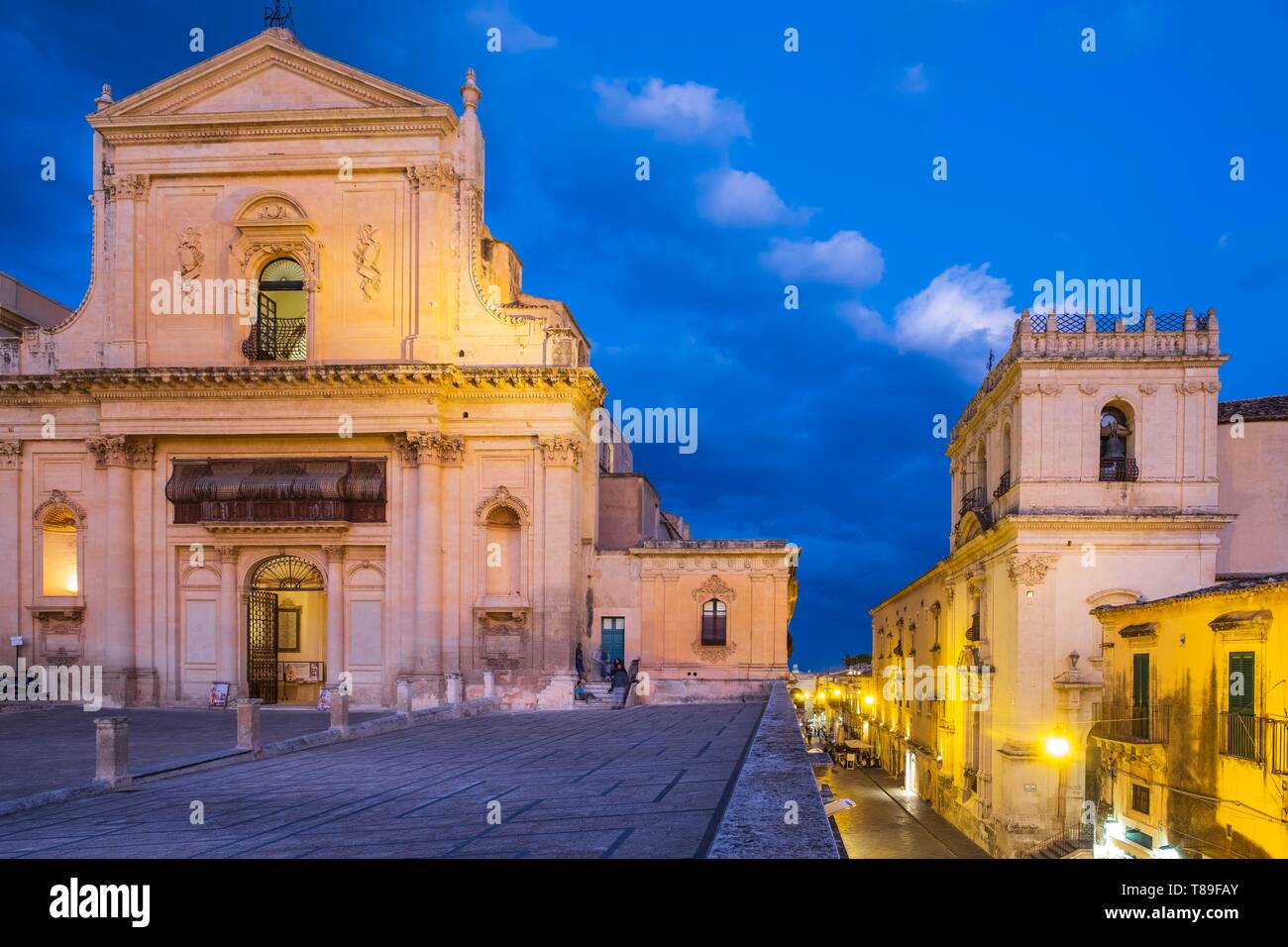 Italy, Sicily, Noto, UNESCO World Heritage site, Santissimo Salvatore ...