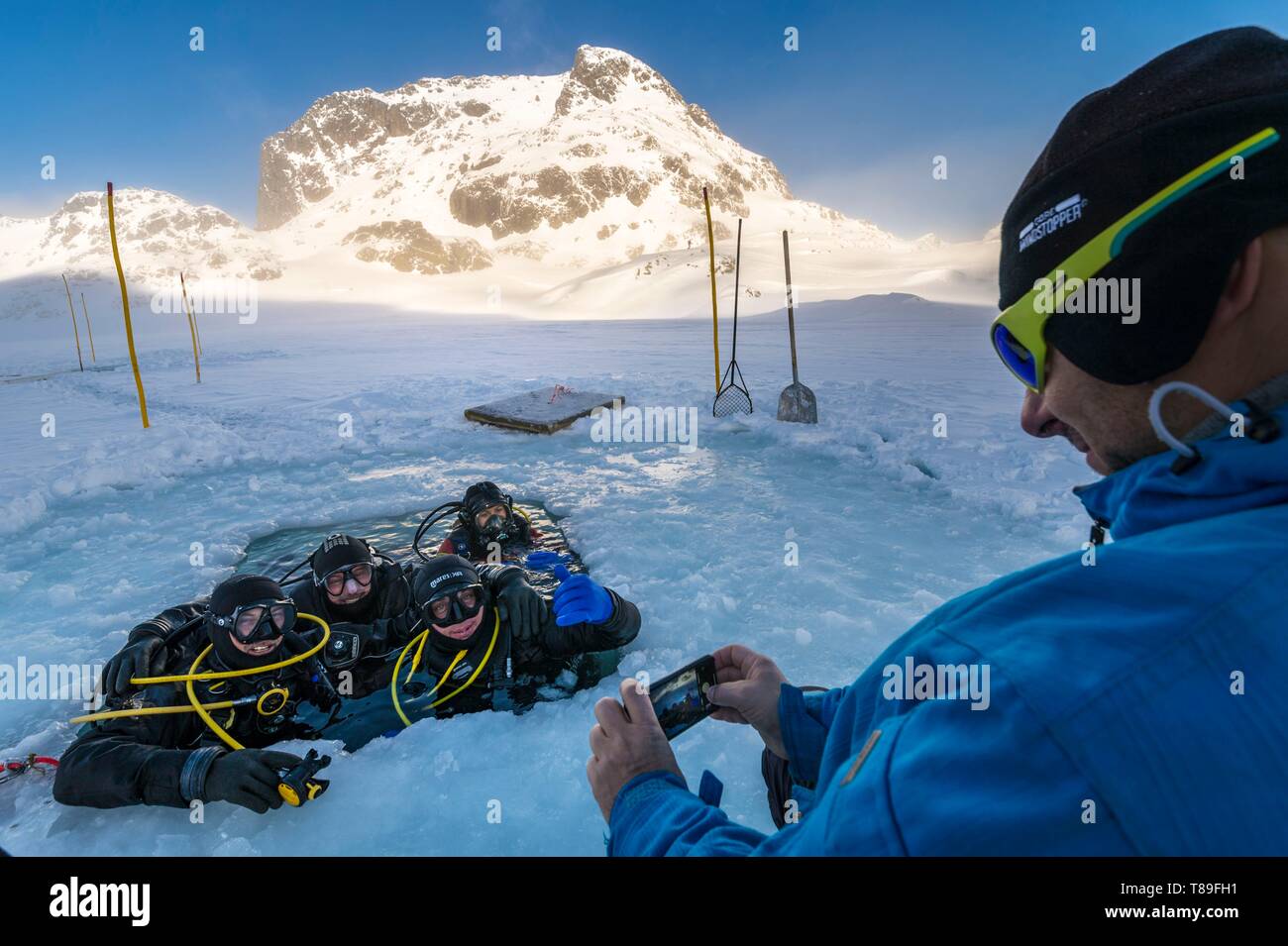 Ice diving alps hi-res stock photography and images - Alamy