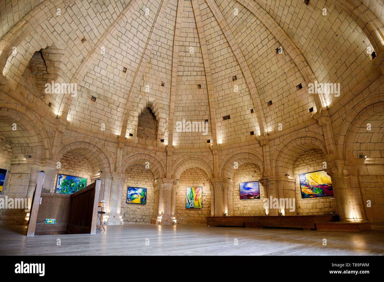 France, Alpes de Haute Provence, Simiane la Rotonde, the Rotonde of ...