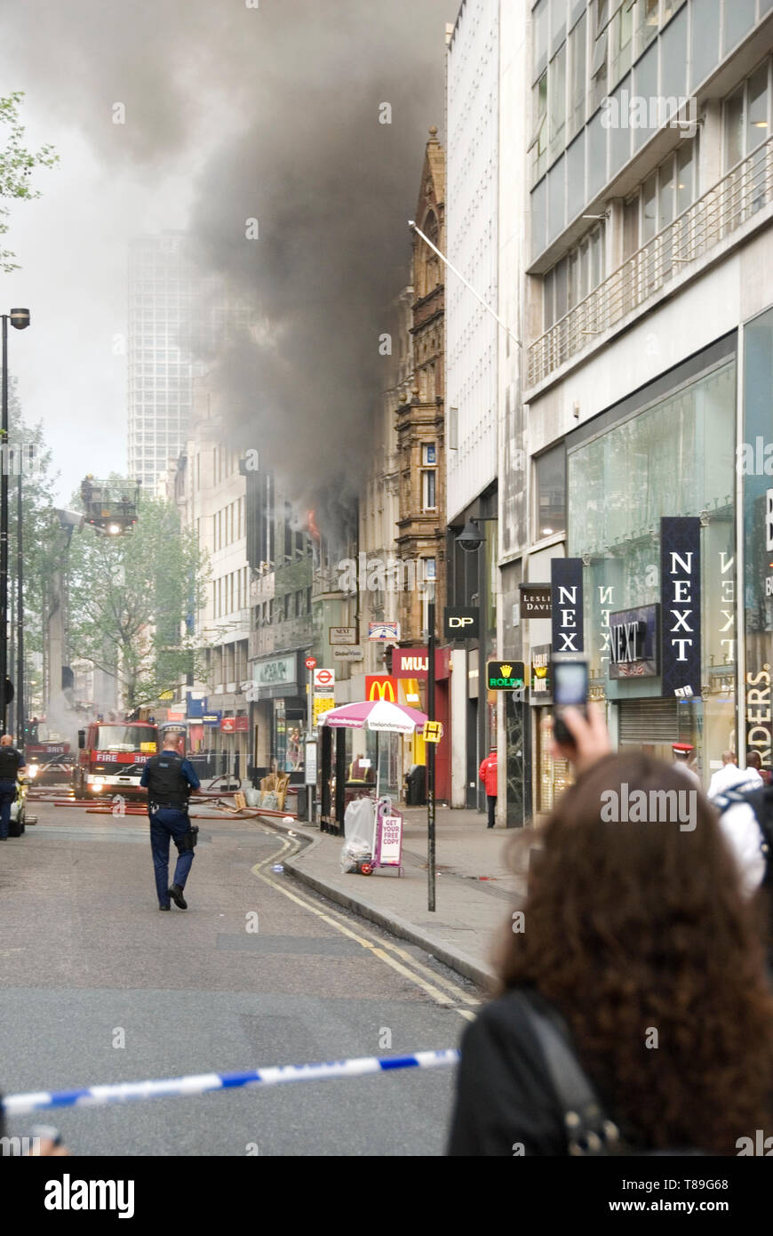 Fire Emergency, Oxford Street, London Stock Photo - Alamy