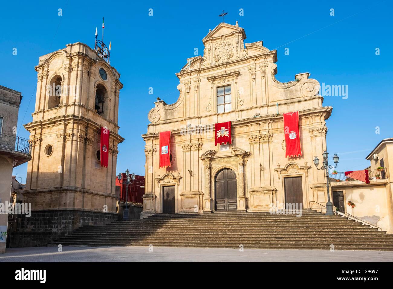 Italy, Sicily, Militello in Val di Catania, UNESCO World Heritage site ...