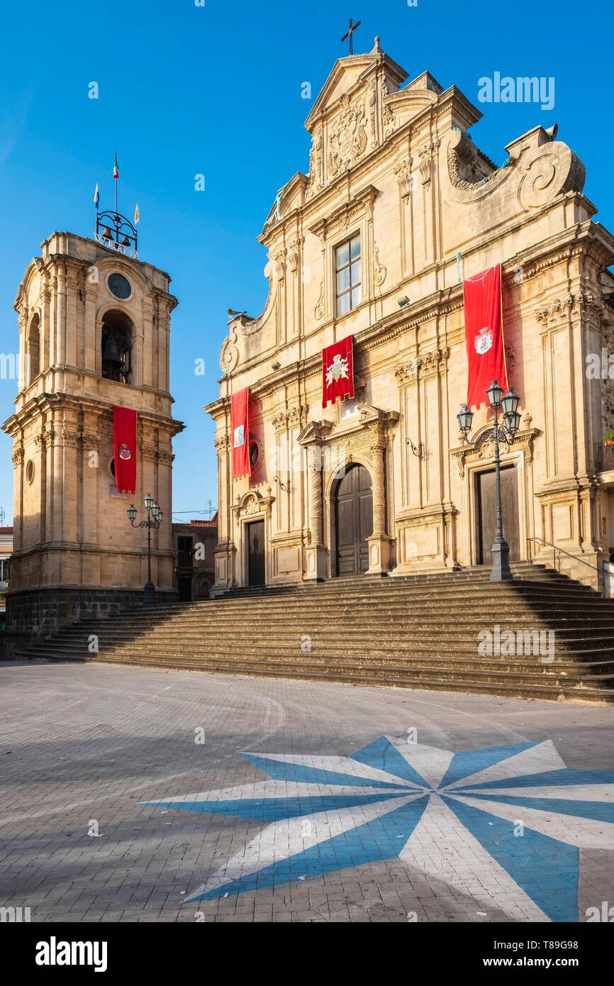 Italy, Sicily, Militello in Val di Catania, UNESCO World Heritage site ...