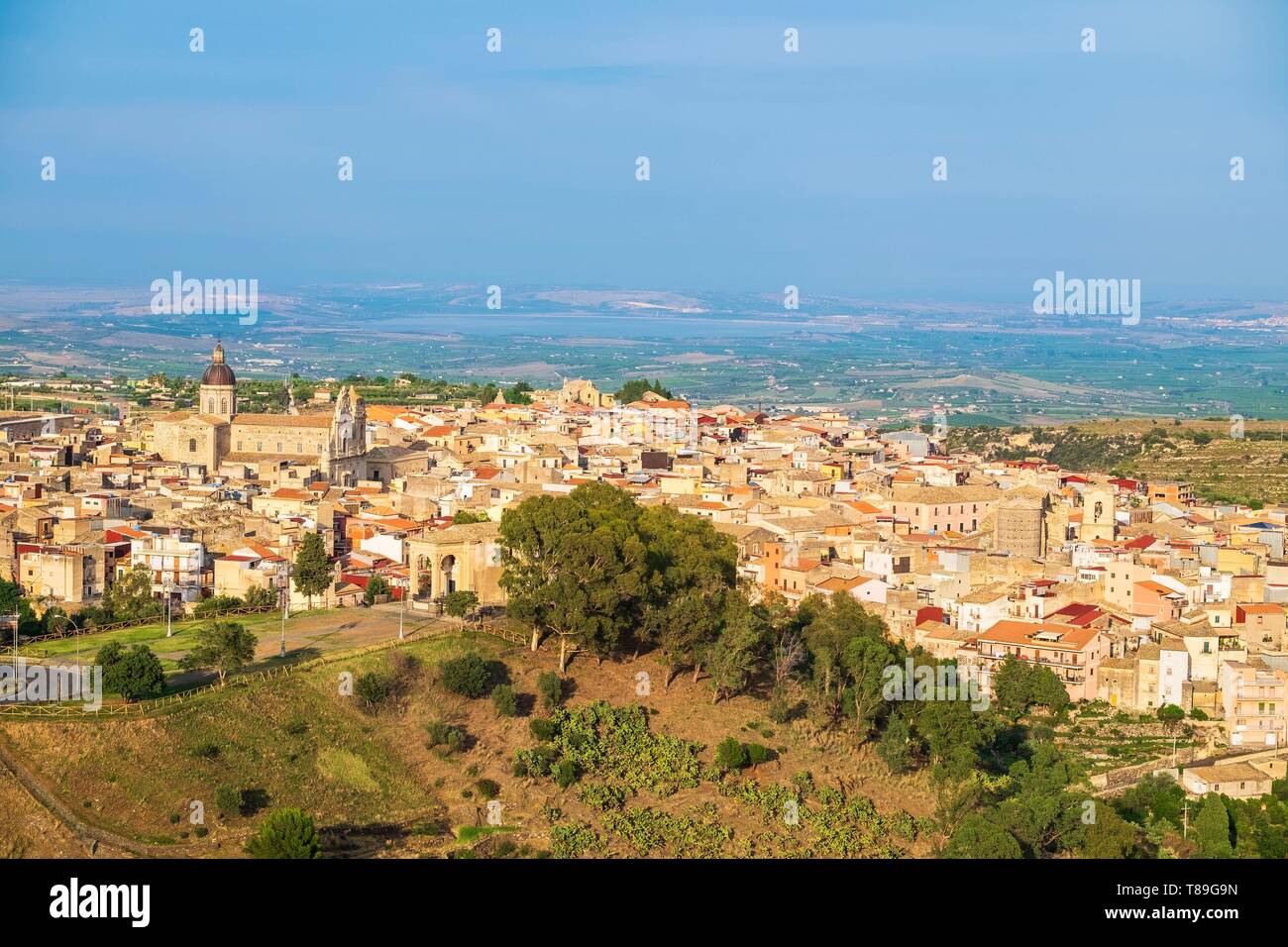 Italy, Sicily, Militello in Val di Catania, UNESCO World Heritage site ...