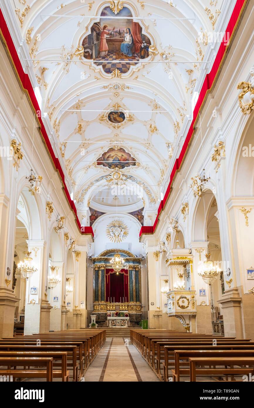 Italy, Sicily, Militello in Val di Catania, UNESCO World Heritage site ...