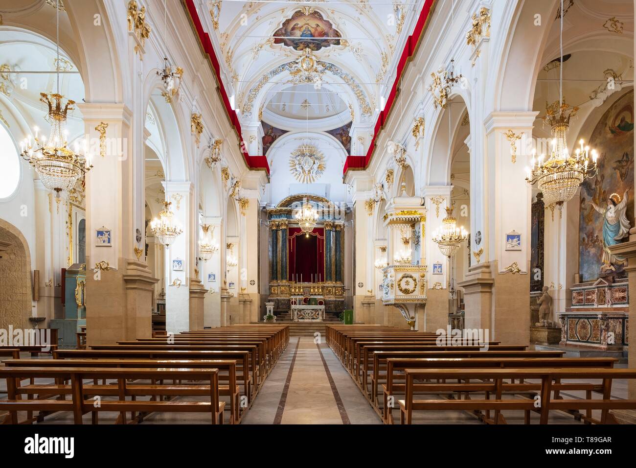 Italy, Sicily, Militello in Val di Catania, UNESCO World Heritage site ...