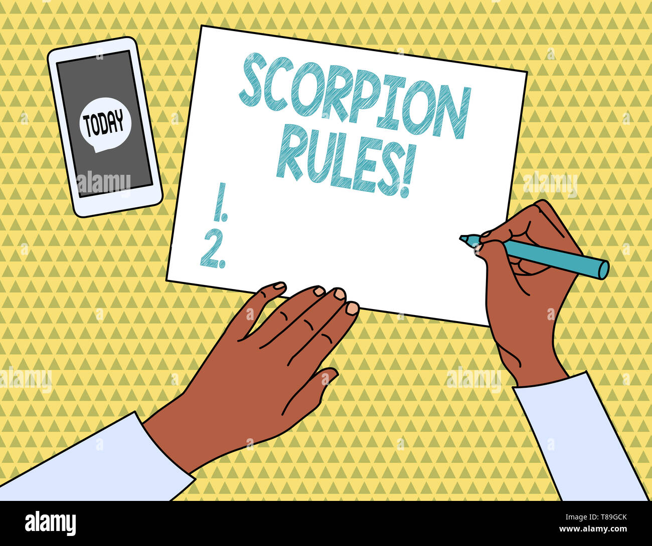 Word writing text Scorpion Rules. Business photo showcasing Dystopian ...
