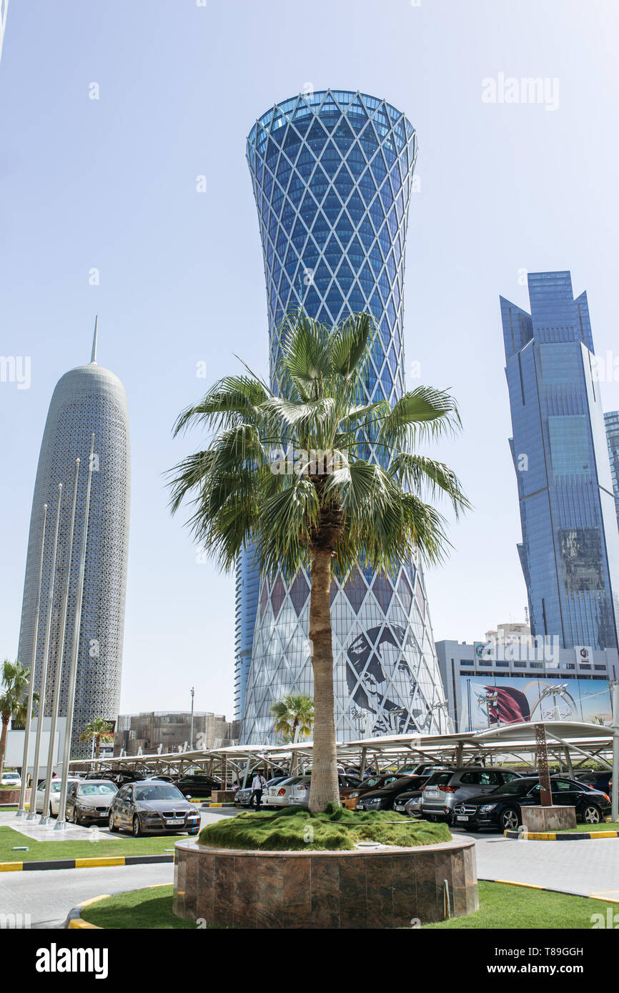 Towers in Doha Stock Photo - Alamy