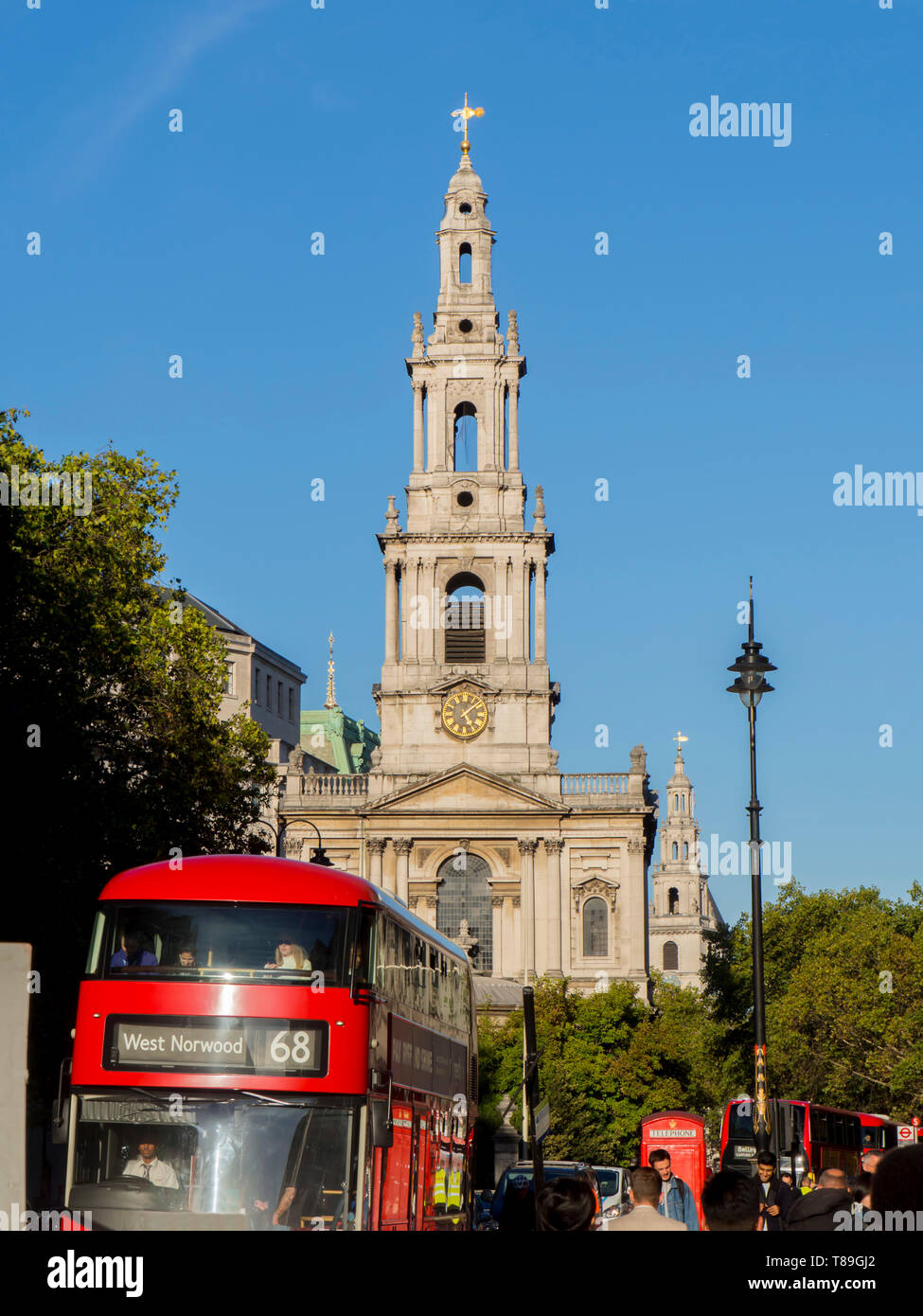 europe, UK, England, London, The Strand, st mary le strand Stock Photo ...