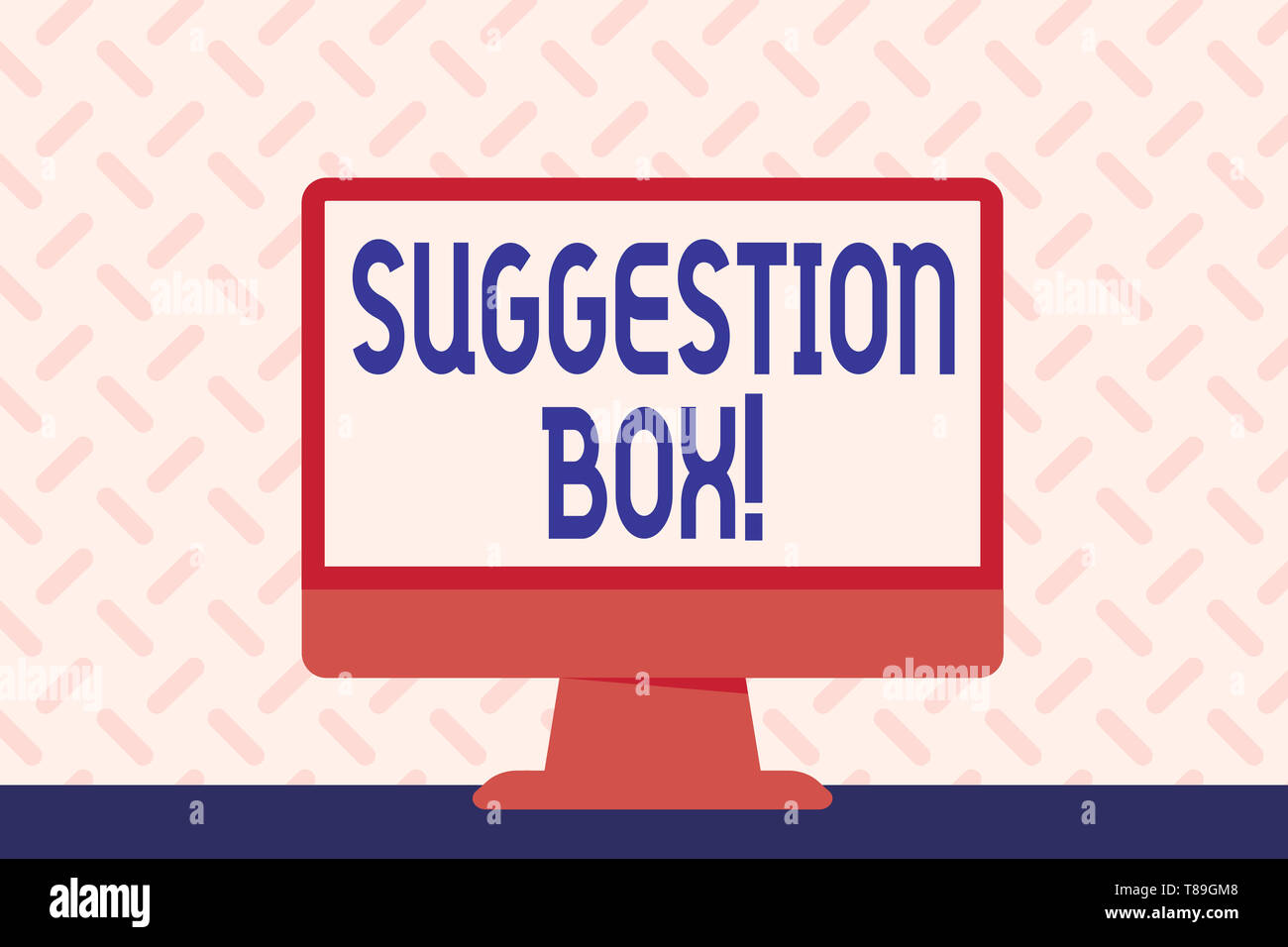 Text sign showing Suggestion Box. Business photo showcasing container ...
