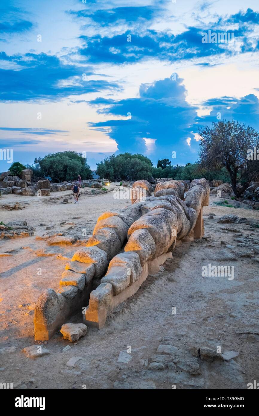 Italy, Sicily, Agrigento, Valley of the Temples, UNESCO World Heritage ...