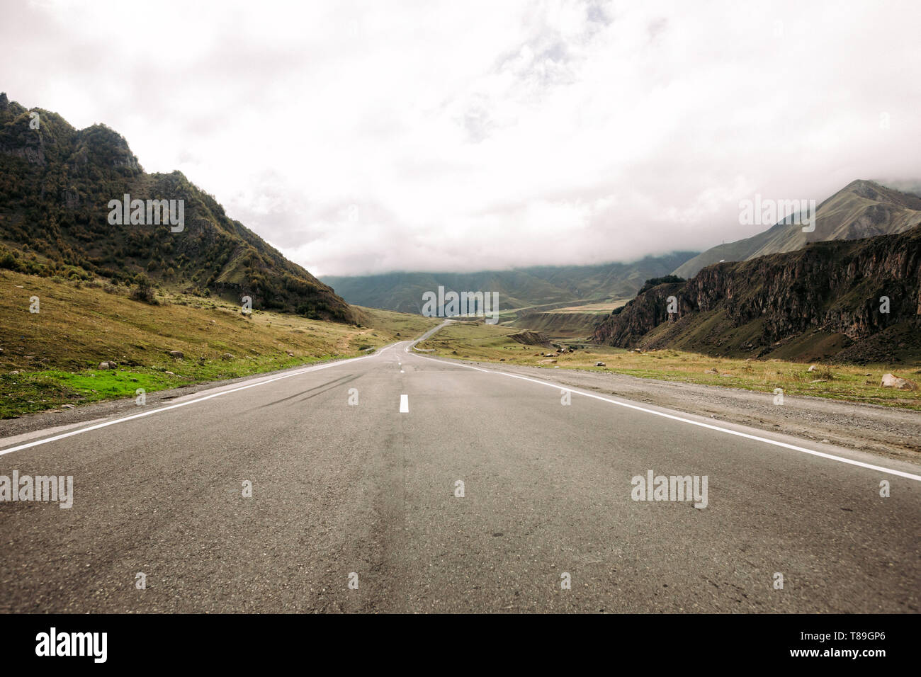 Military Georgian Road in the Caucasus Mountains Stock Photo - Alamy