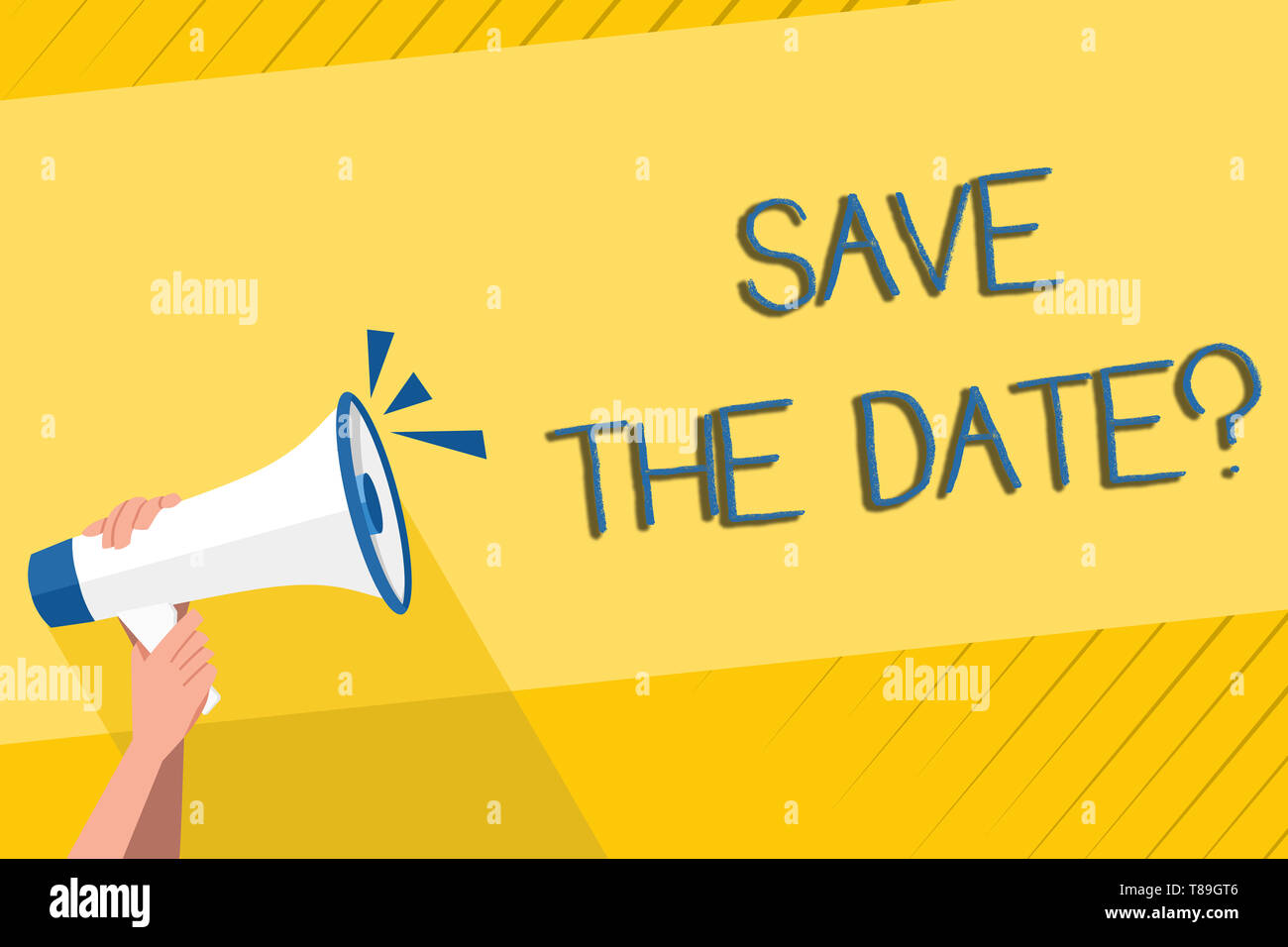 Handwriting text writing Save The Date question. Conceptual photo ...