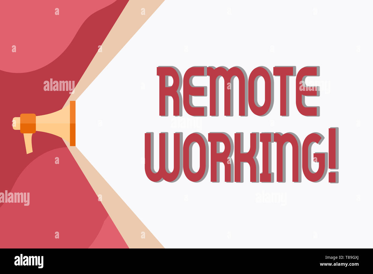 Conceptual hand writing showing Remote Working. Concept meaning ...