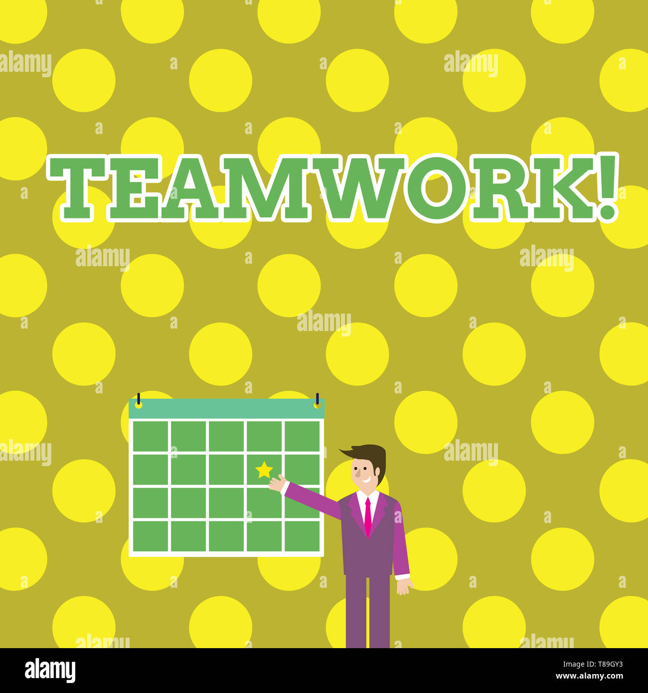 Writing note showing Teamwork. Business concept for combined action of ...