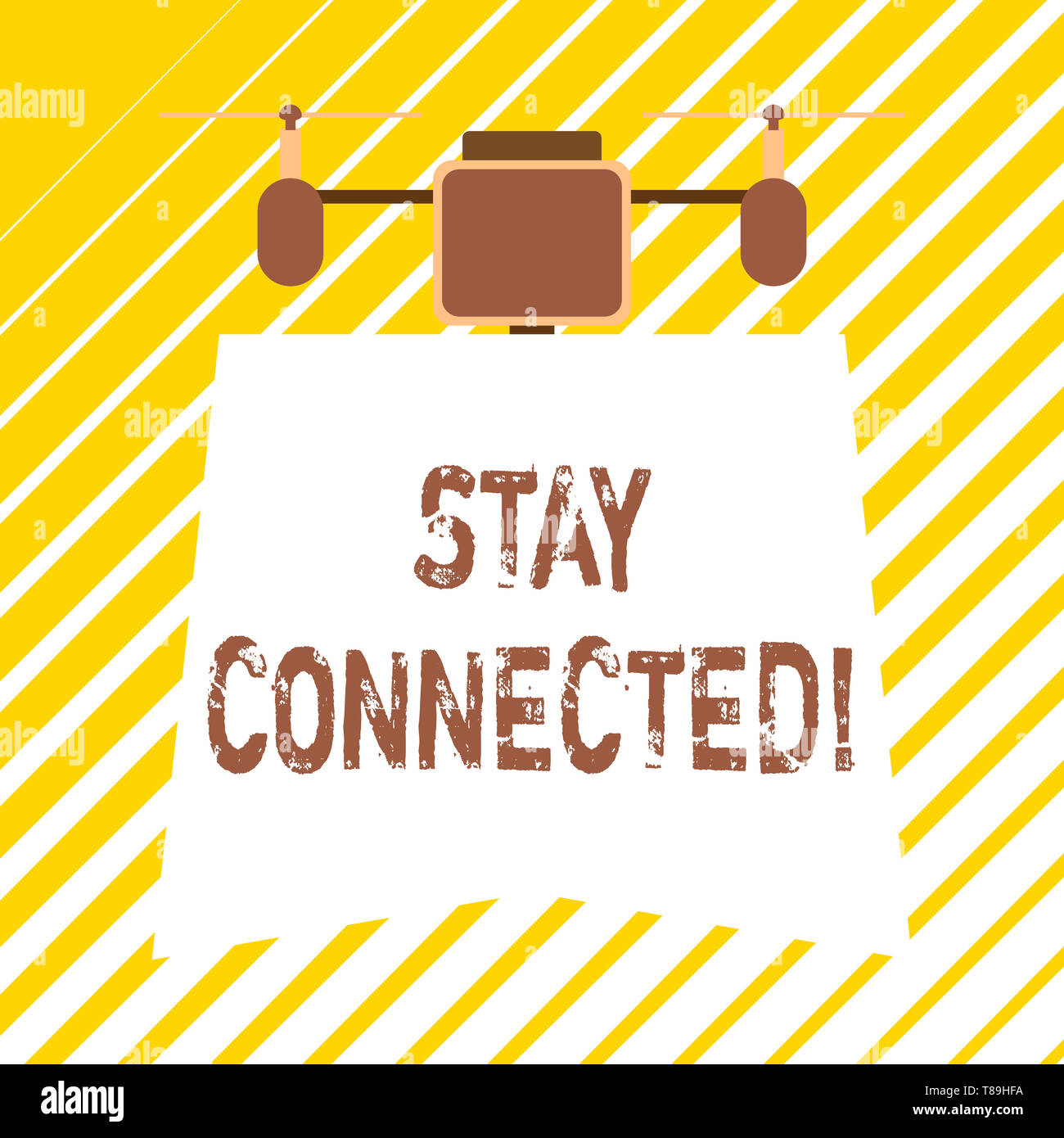 Handwriting text writing Stay Connected. Conceptual photo To keep ...