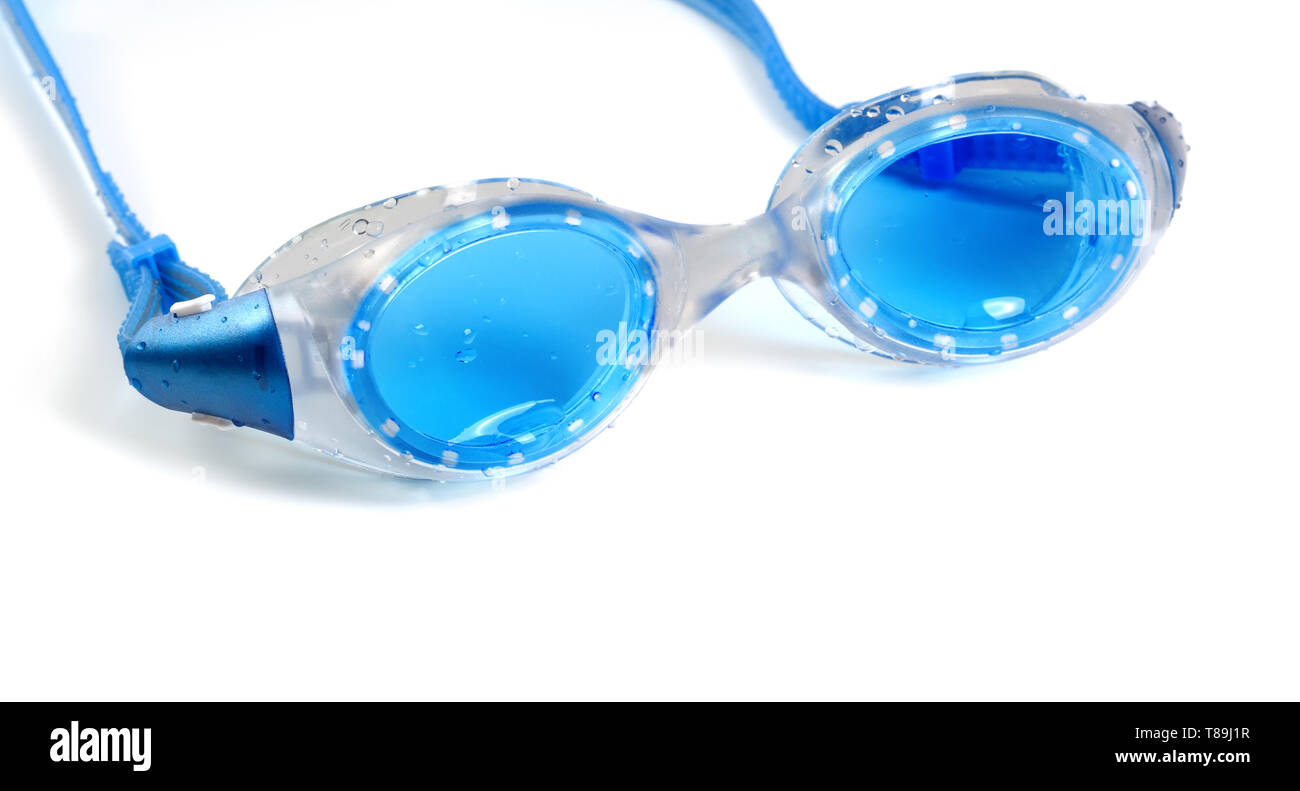 Blue tinted swim goggles hi-res stock photography and images - Alamy