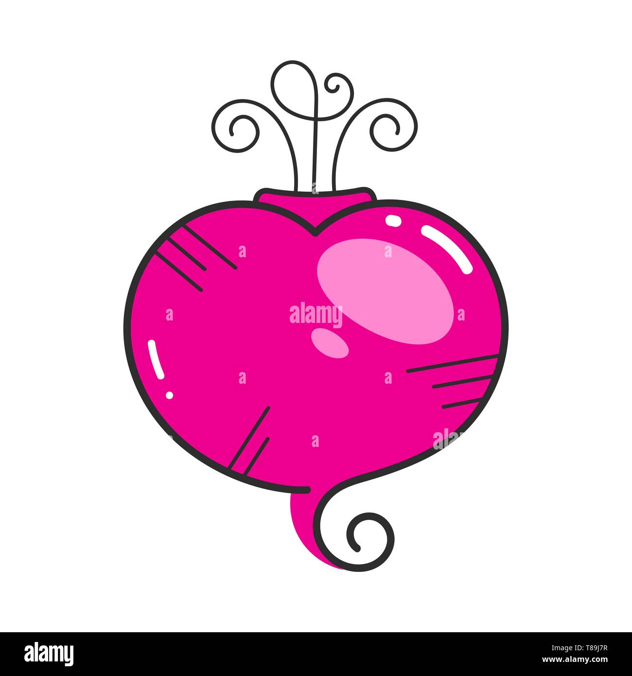 Beetroot logo vector illustration on white background. For your needs ...