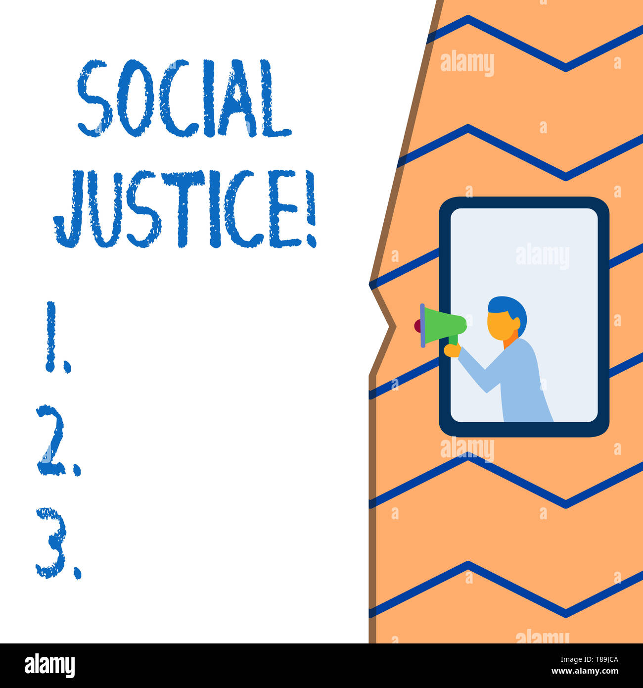 Conceptual hand writing showing Social Justice. Concept meaning Equal ...
