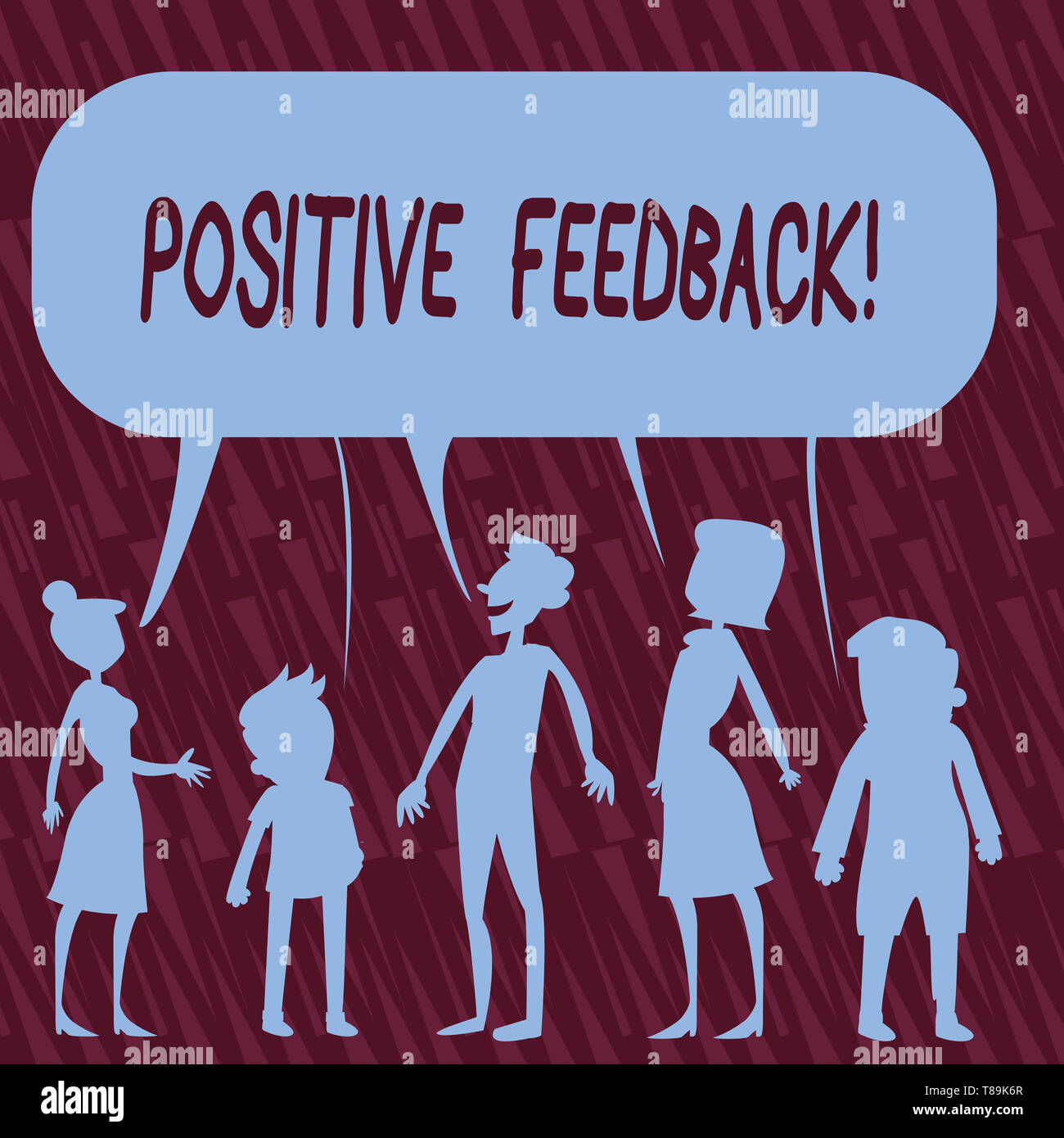 Text sign showing Positive Feedback. Business photo text good and great ...