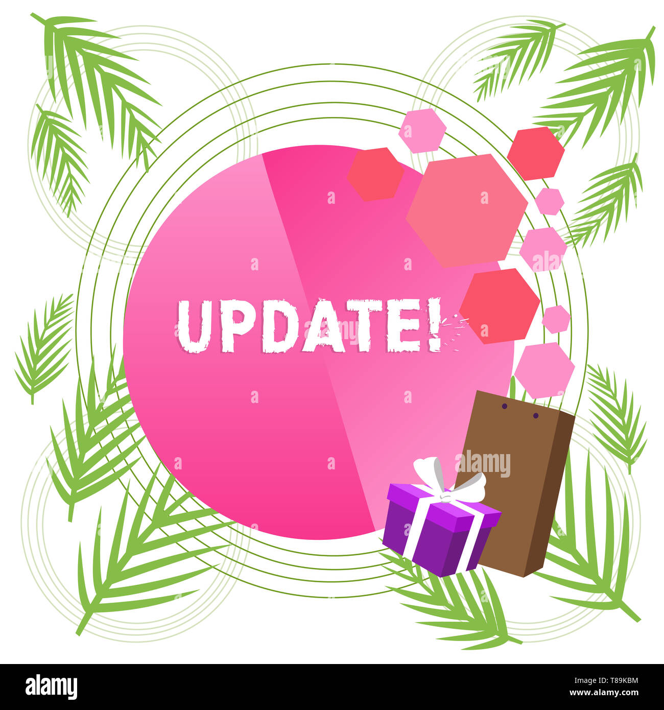 Handwriting text writing UPDATE. Conceptual photo make something more ...