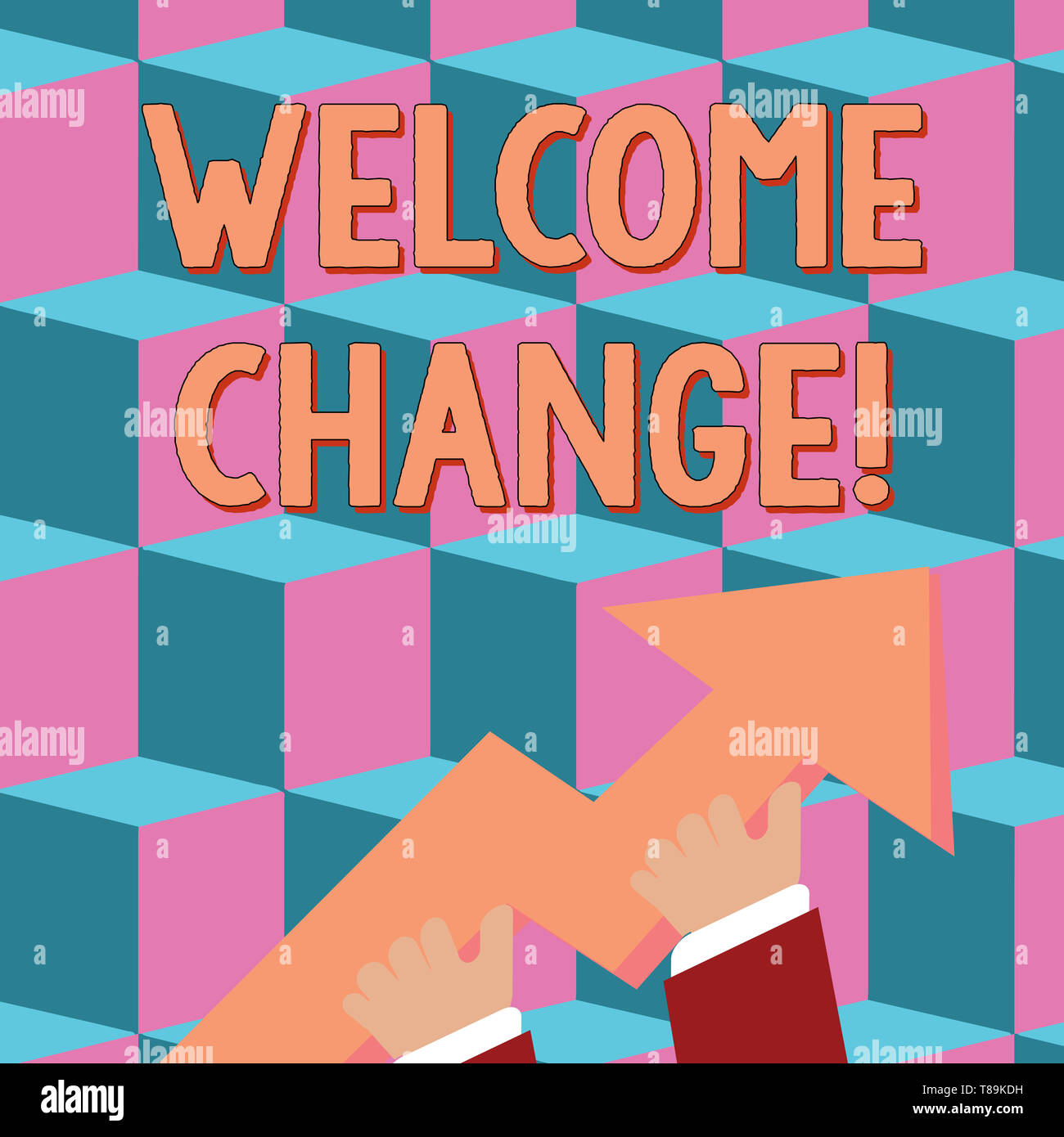 Conceptual hand writing showing Welcome Change. Concept meaning to ...