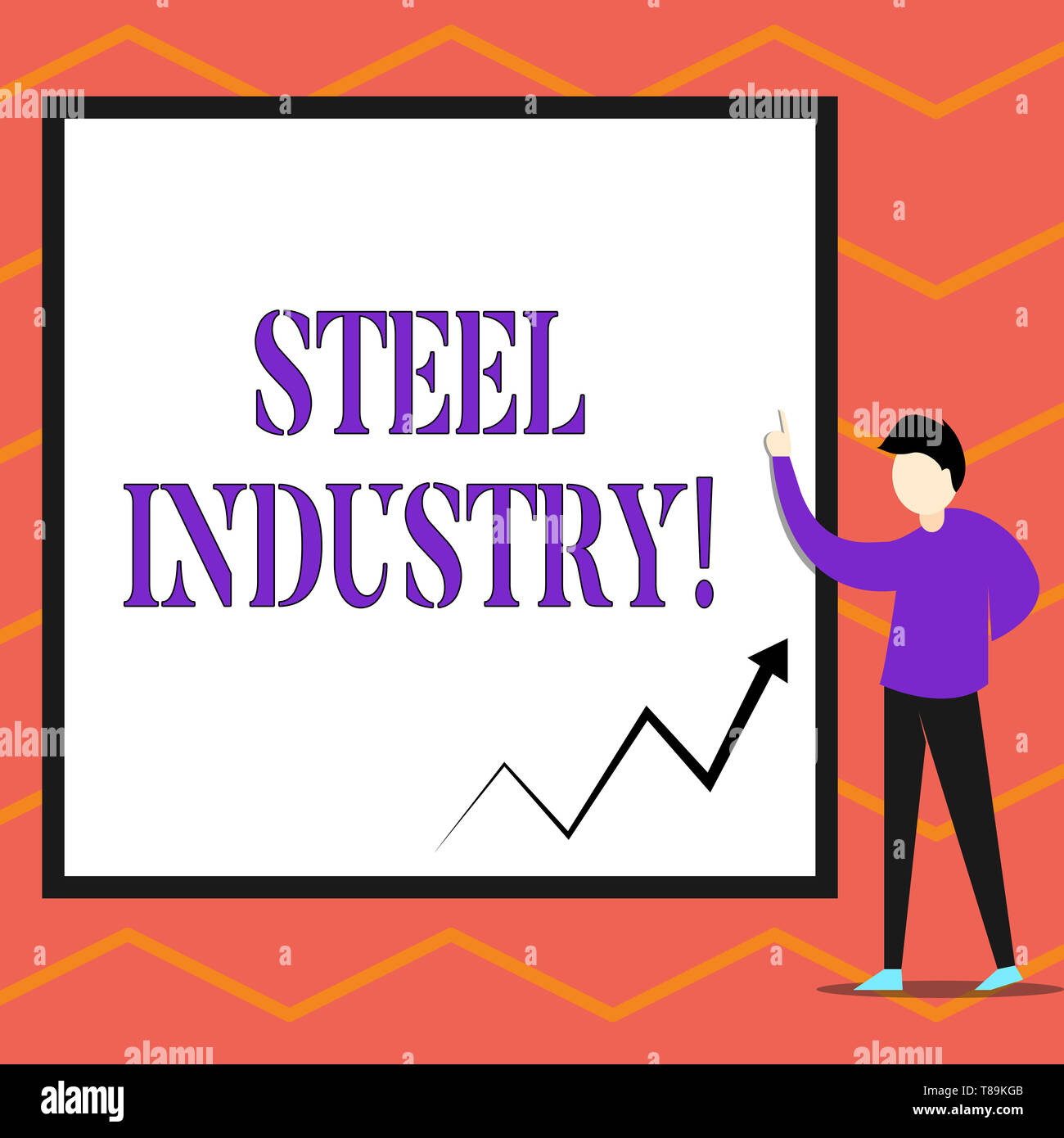 Writing note showing Steel Industry. Business concept for The ...