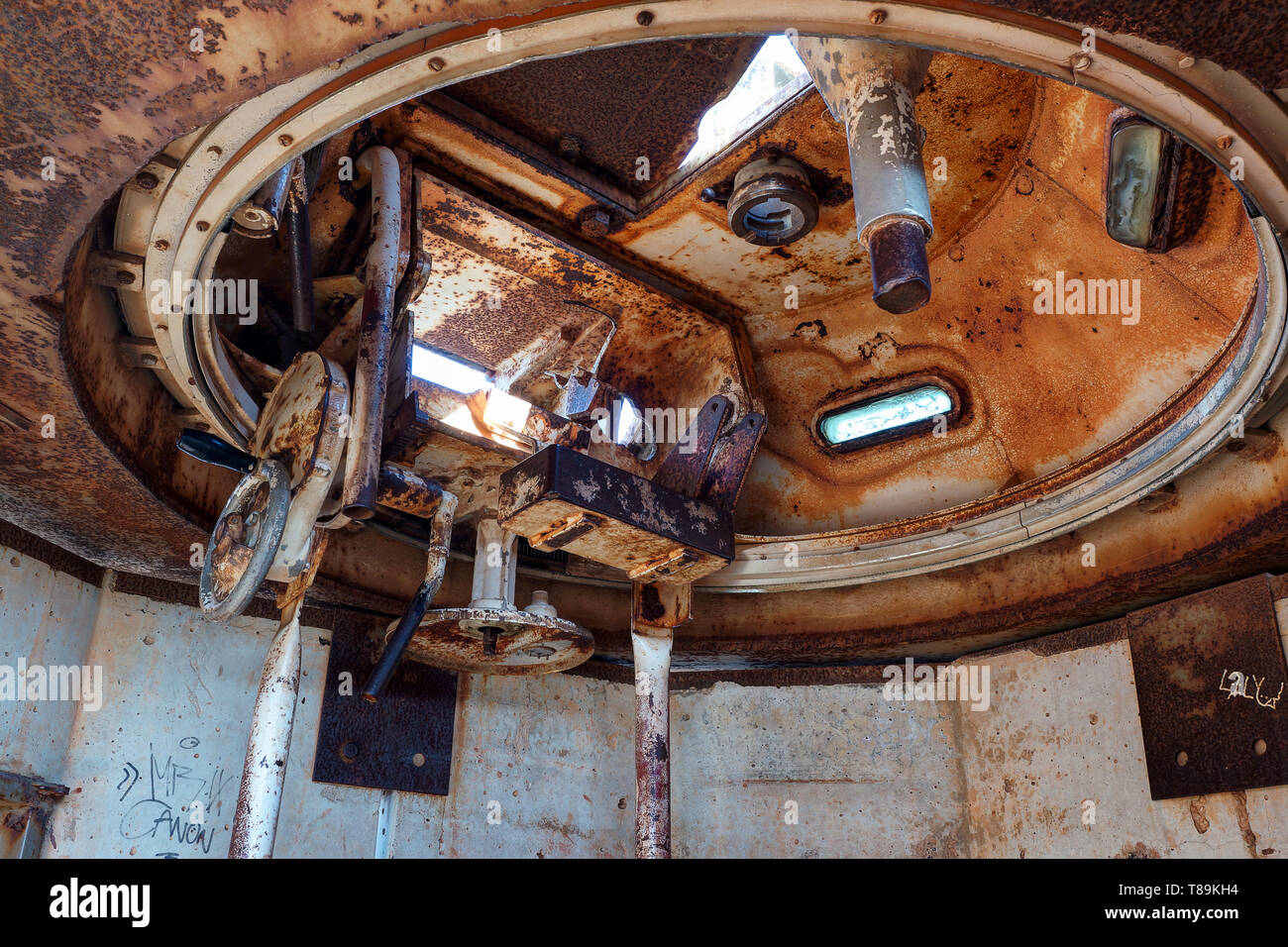 Abandoned Army Outpost at Golan Heights, Israel Stock Photo - Alamy