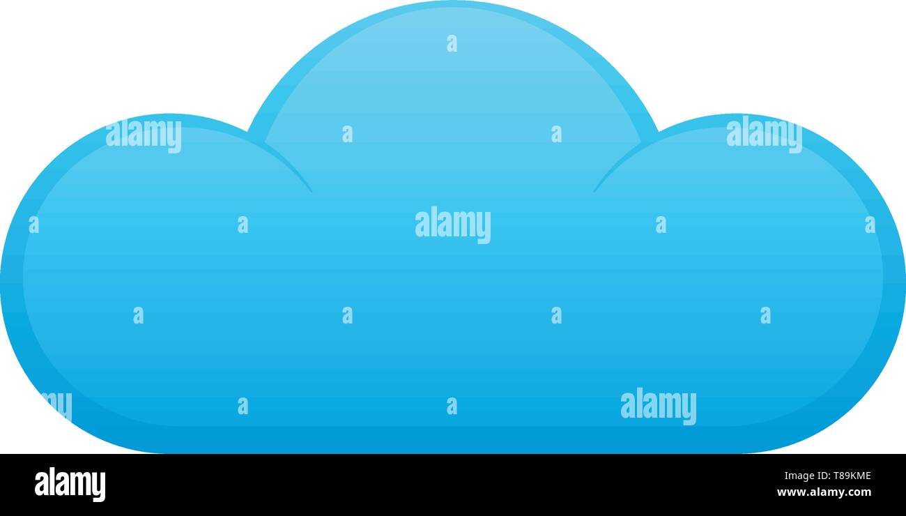 Cloud computing icon on white background. Cloud vector icon Stock ...