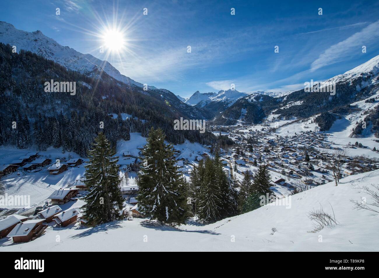 Contamines montjoie ski resort hi-res stock photography and images - Alamy