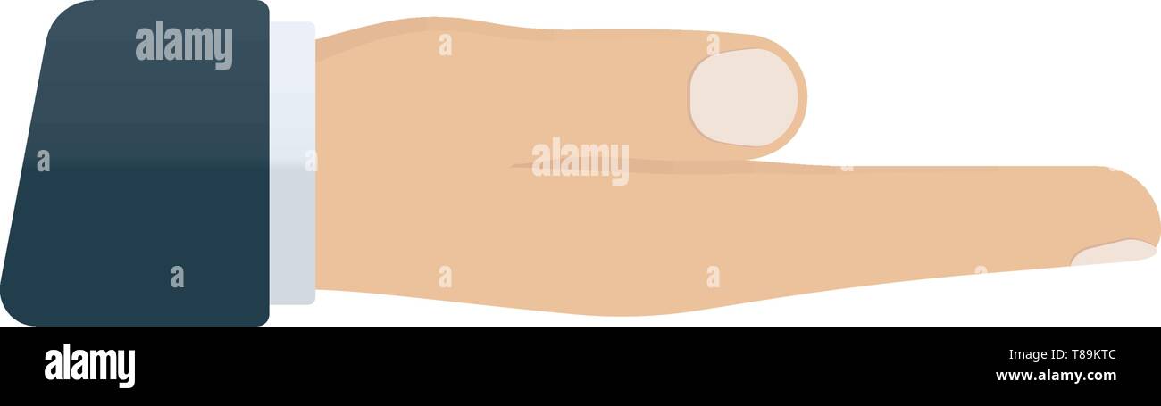 Open hand symbol on white background. Hand vector icon Stock Vector ...