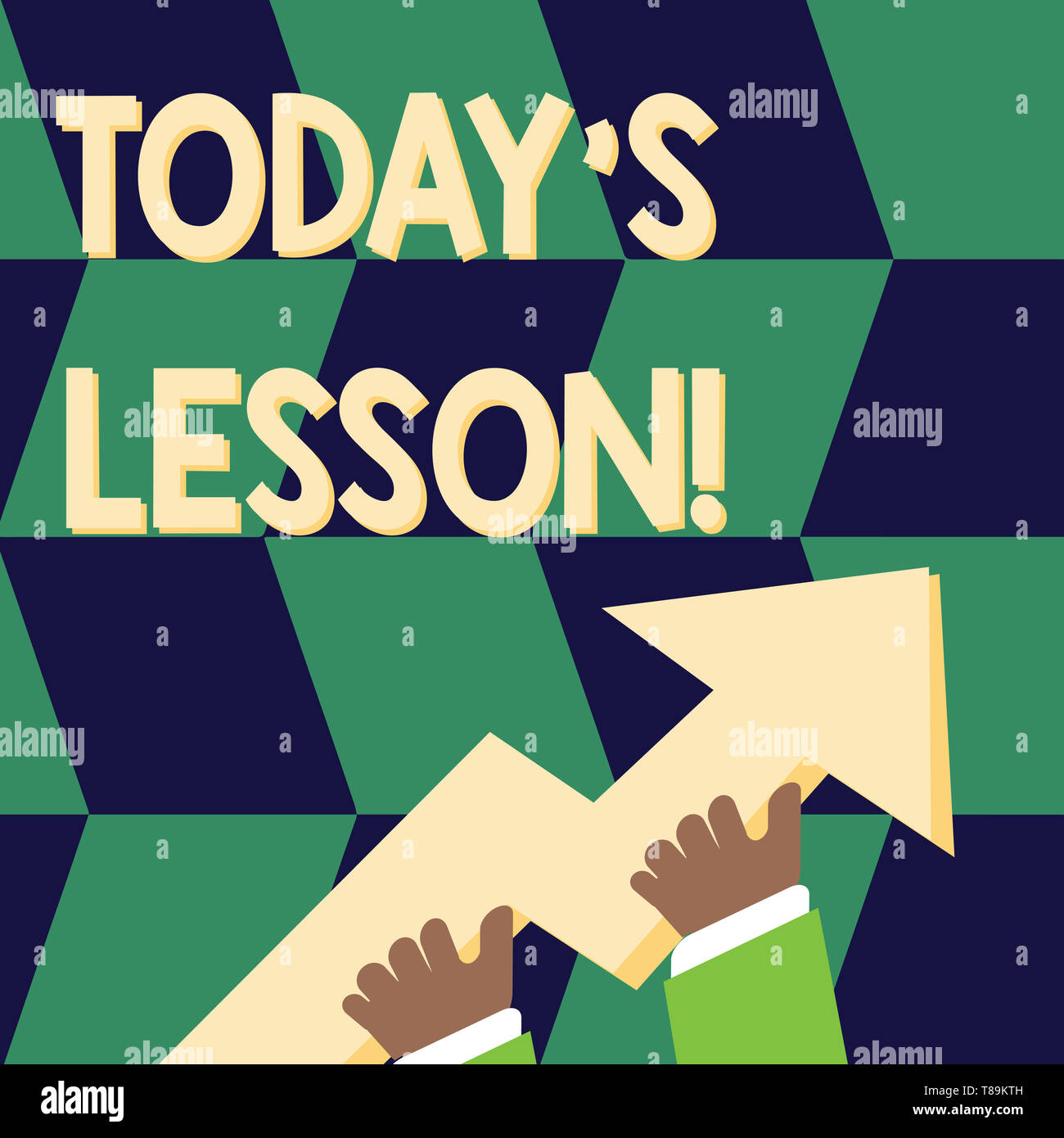 Writing note showing Today S Is Lesson. Business concept for ask ...