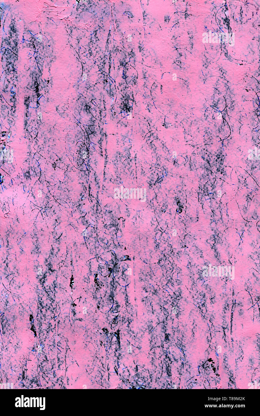 Pink abstract grunge background. Texture with scratches, dots, wavy ...