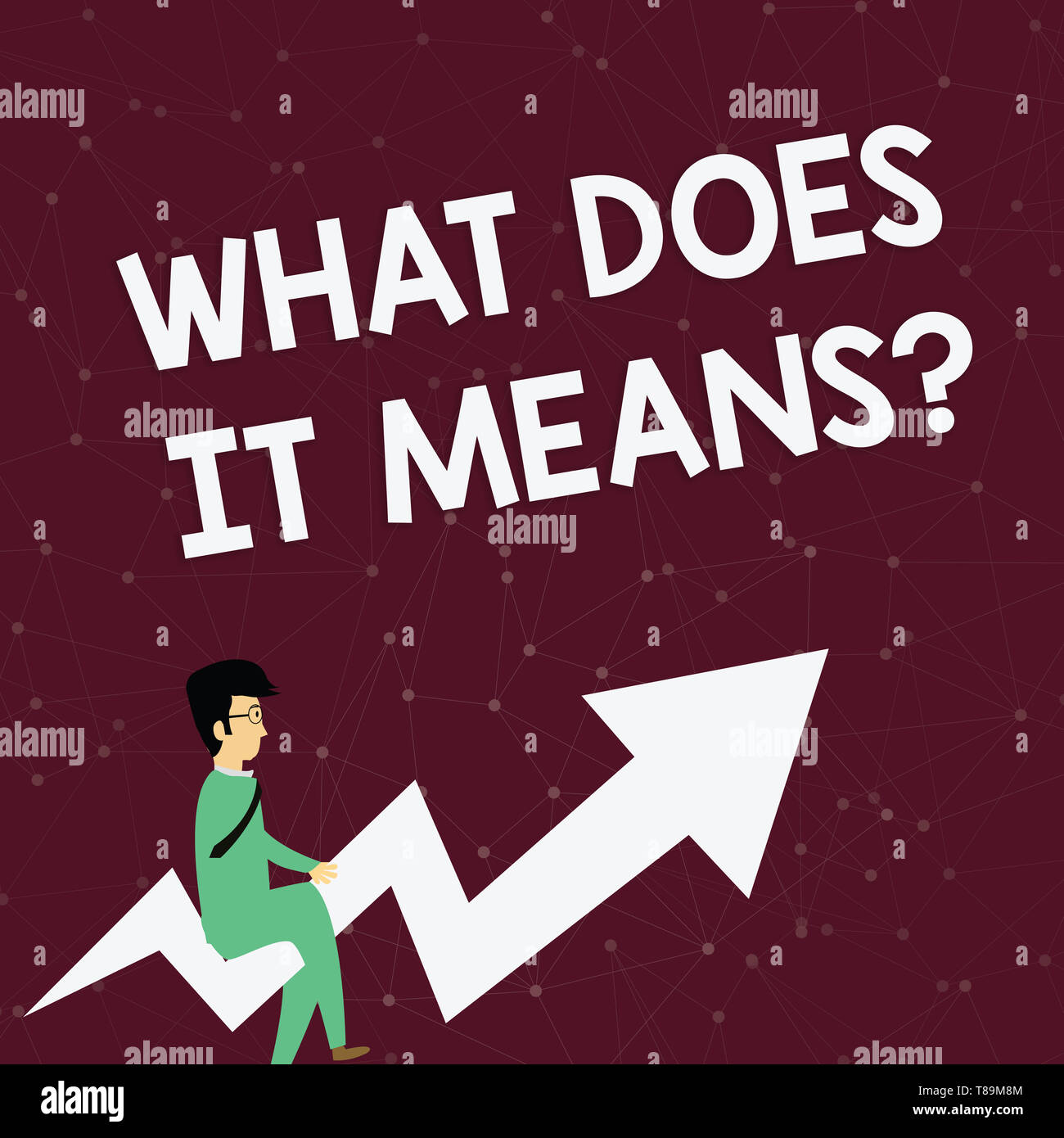 Handwriting text What Does It Means question. Conceptual photo asking ...