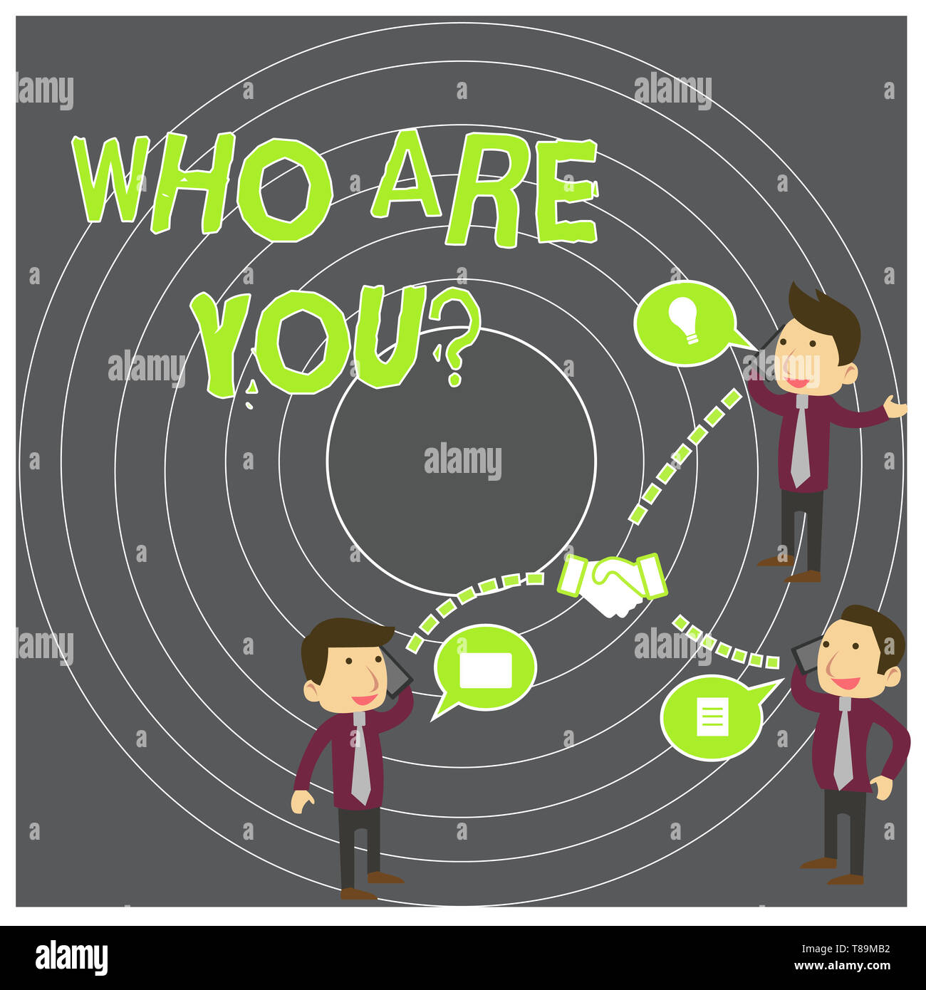 Writing note showing Who Are You question. Business concept for asking ...