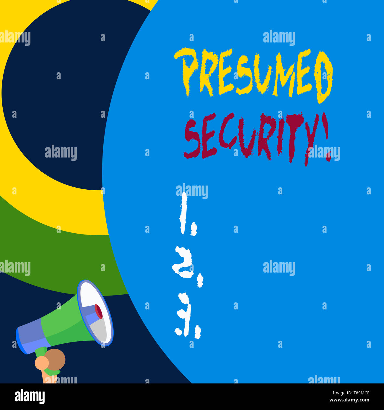 Handwriting text writing Presumed Security. Conceptual photo system ... Handwriting text writing Presumed Security. Conceptual photo system ...