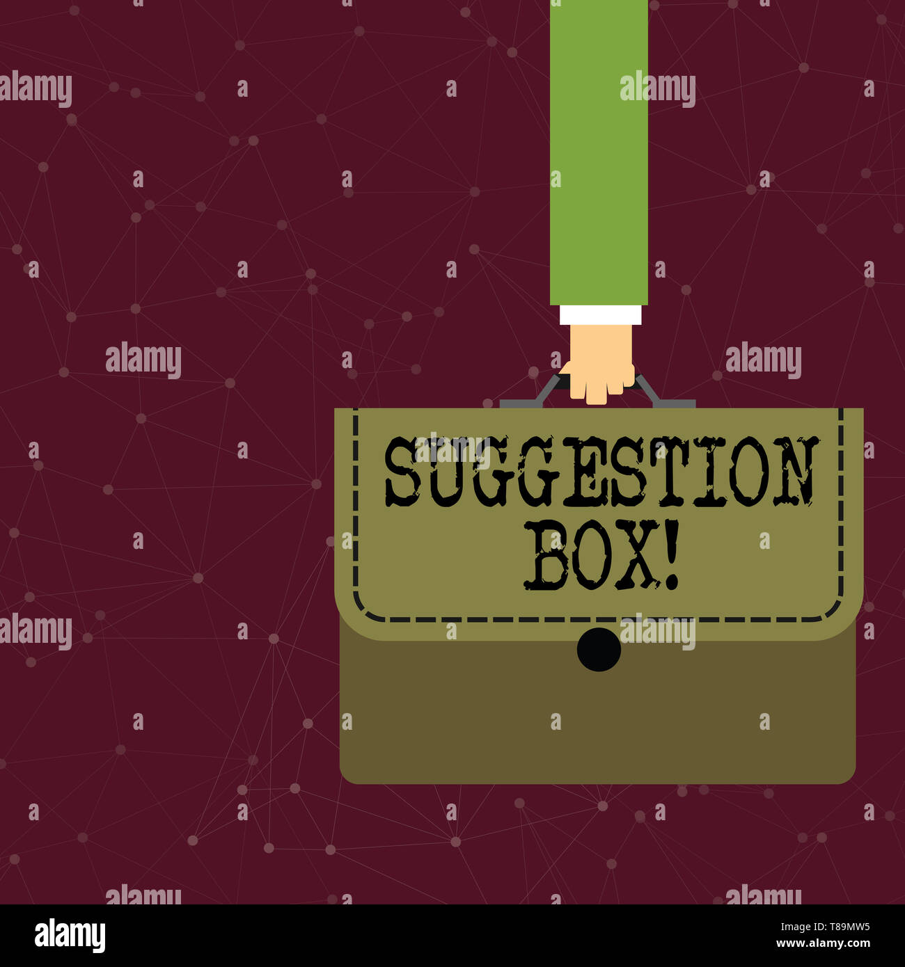 Handwriting text writing Suggestion Box. Conceptual photo container ...